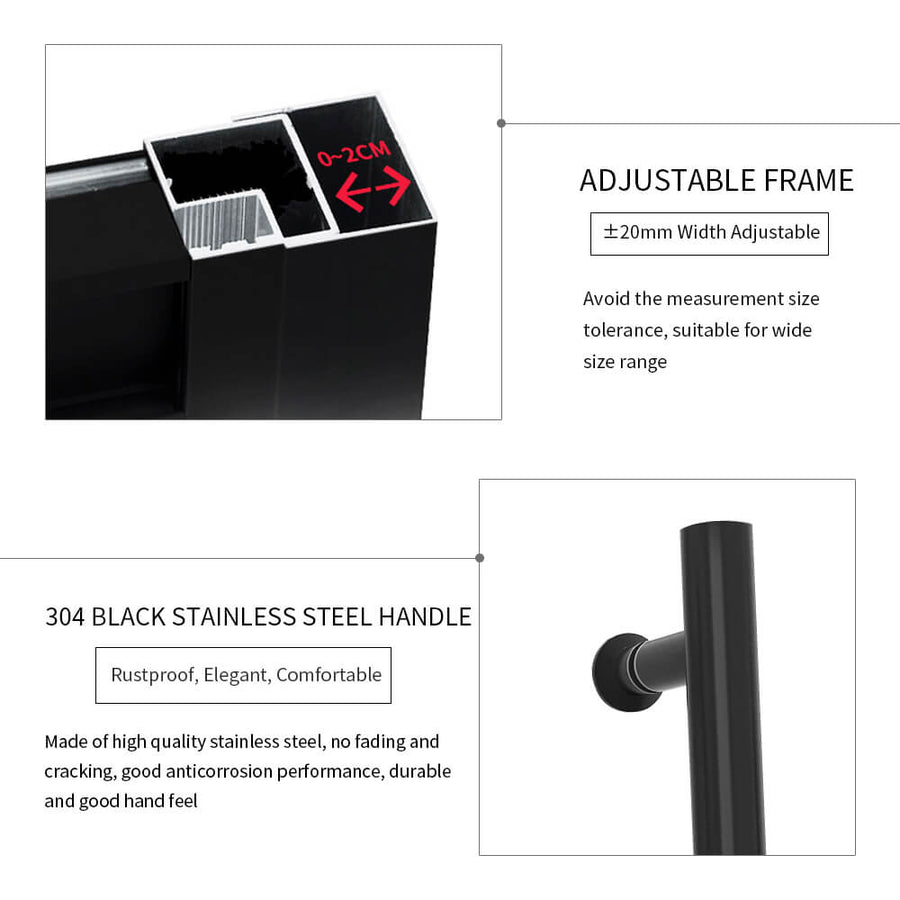 Curved Black Framed Sliding Shower Screen Elegant Showers