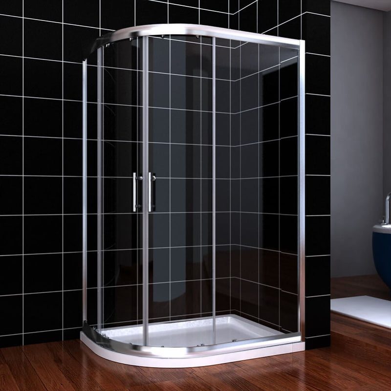 Corner Curved Framed 2 Sliding Door Shower Screen - Elegant Showers