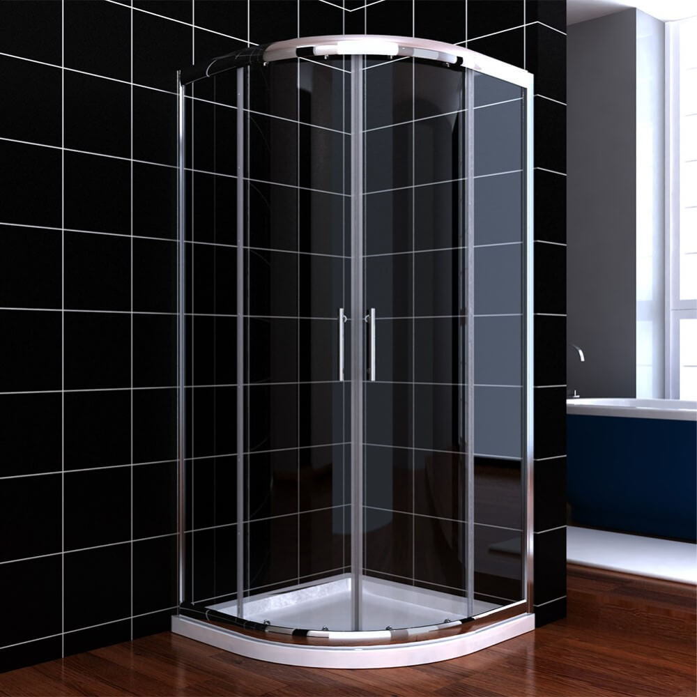 Corner Curved Framed 2 Sliding Door Shower Screen - Elegant Showers
