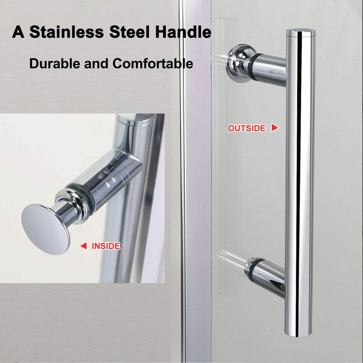 ELEGANT SHOWERS Framed Pivot Shower Screen