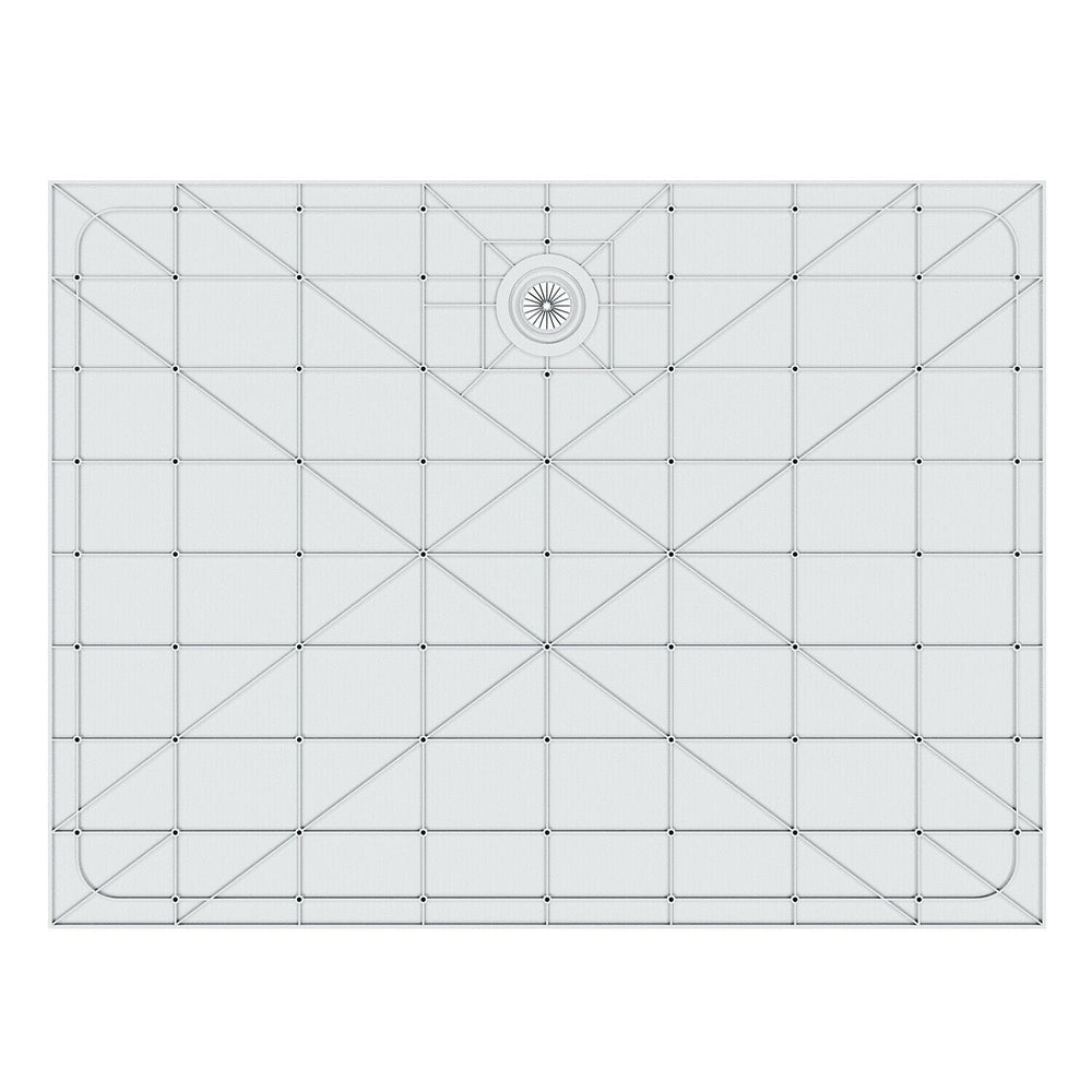 ELEGANT Rectangle Durable SMC Shower Base White