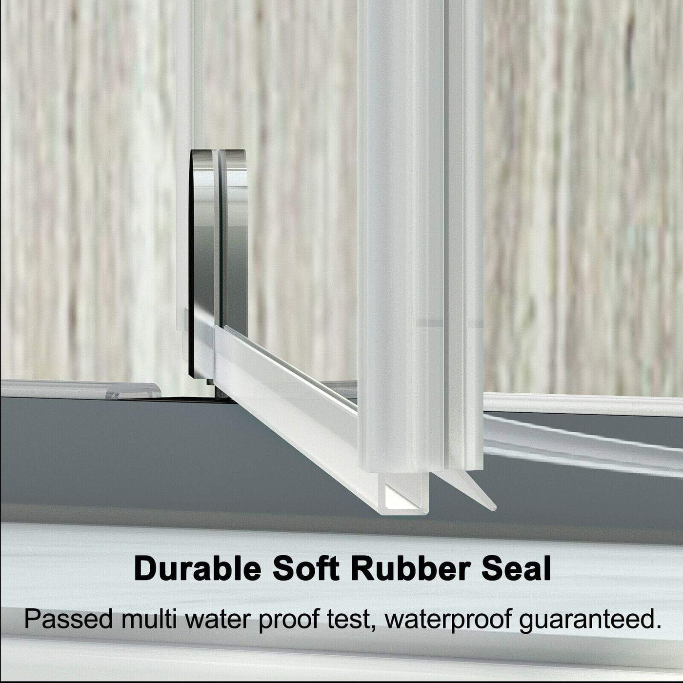 ELEGANT SHOWERS Framed Pivot Shower Screen