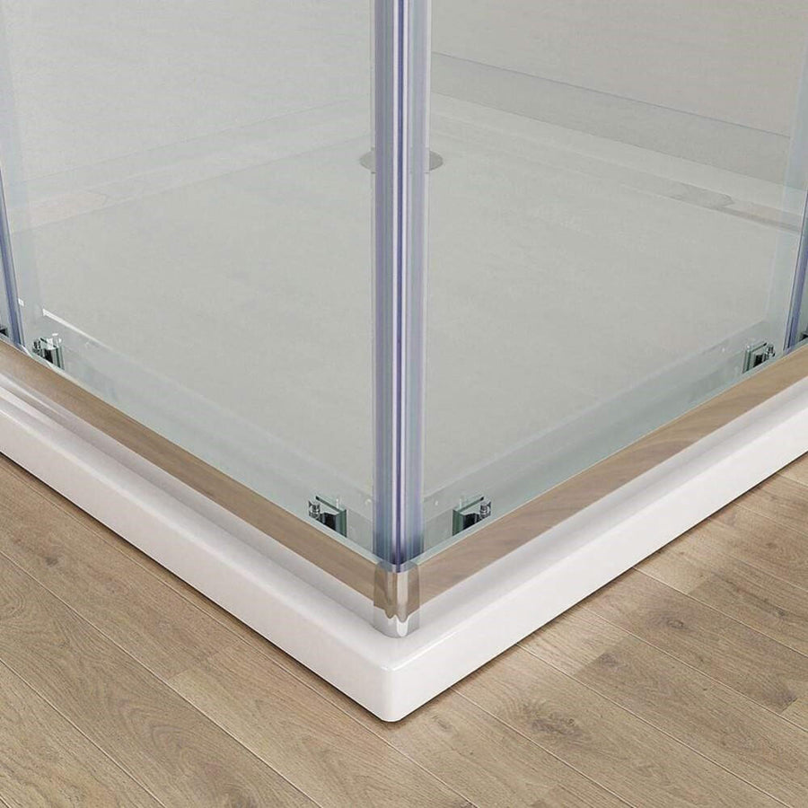 Corner Opening Framed 2 Sliding Door Shower Screen